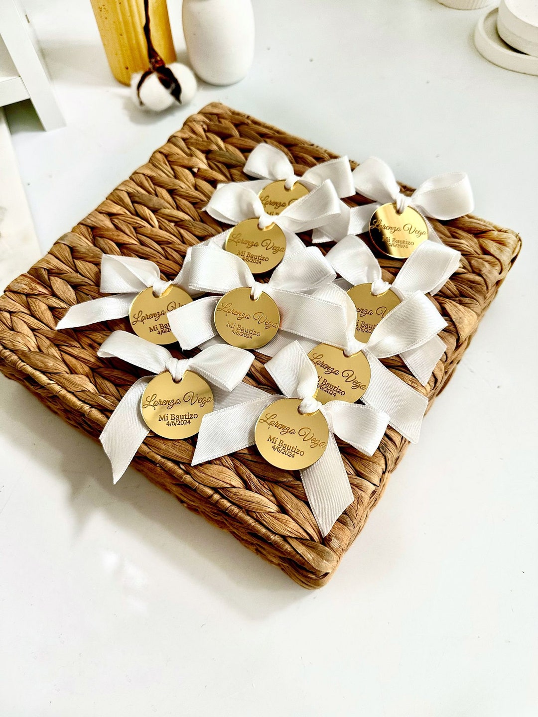 Custom Wedding Day Tag, Couple Name Tag, Christmas Tags, Xmas Gold Tag ...