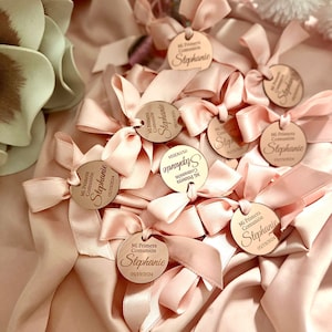 Personalized Rose Gold Tag, Custom Baptism Day Tag, Custom Name Tag ...