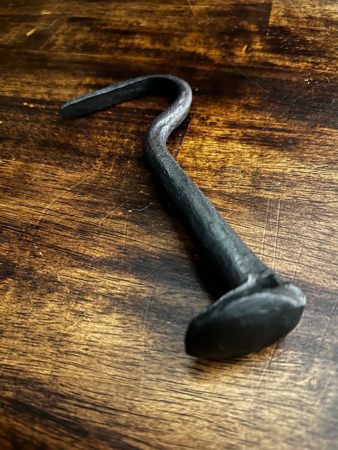 Hoof Pick - Hand Forged From Railroad Spike - Square or Rounded Handle ...