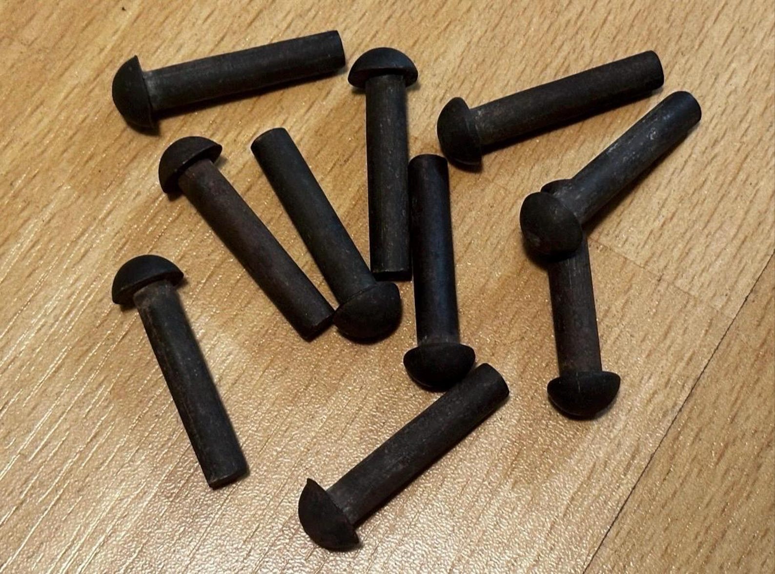 10/25/50pc. Antique Steel Annealed Button Head Rivets - 1/4” Diameter ...