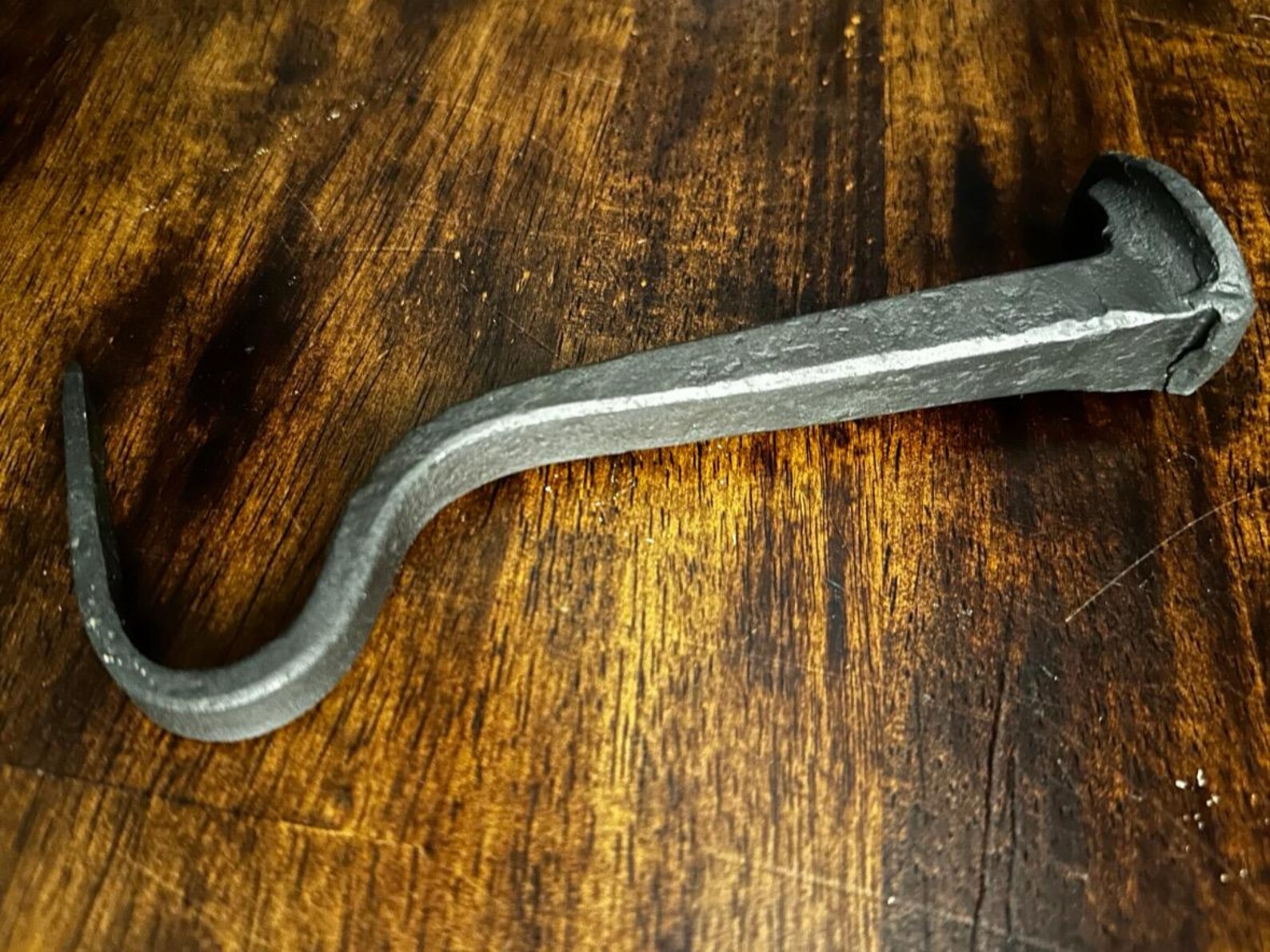 Hoof Pick - Hand Forged From Railroad Spike - Square or Rounded Handle ...
