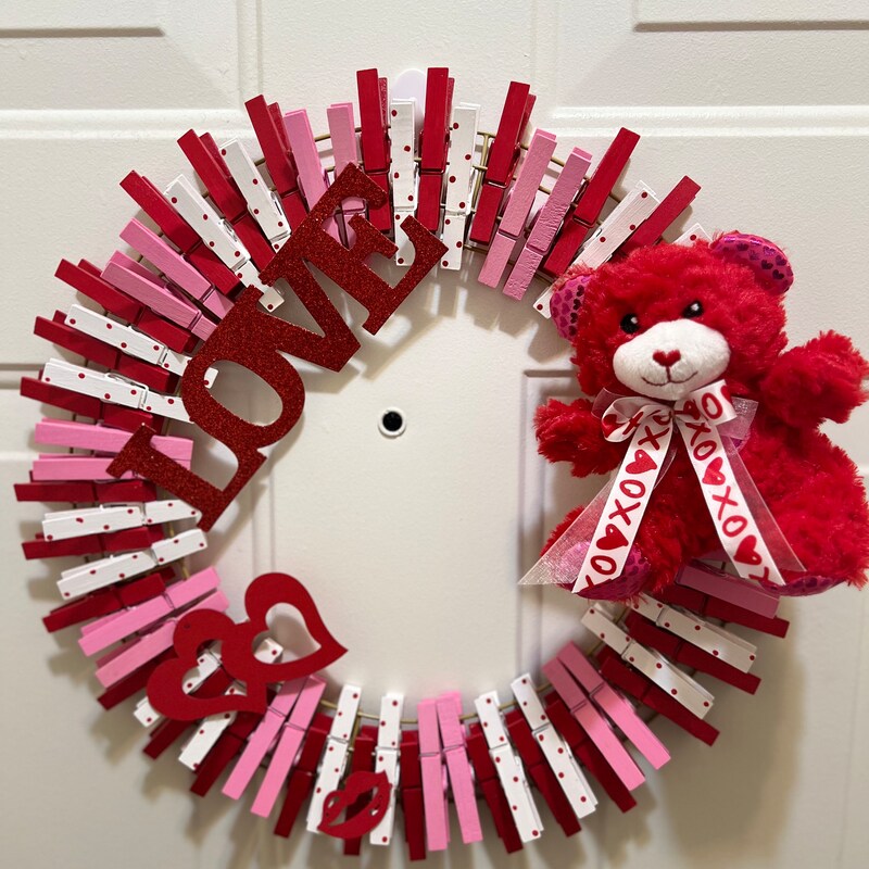 Clothes Pin Wreath - Etsy