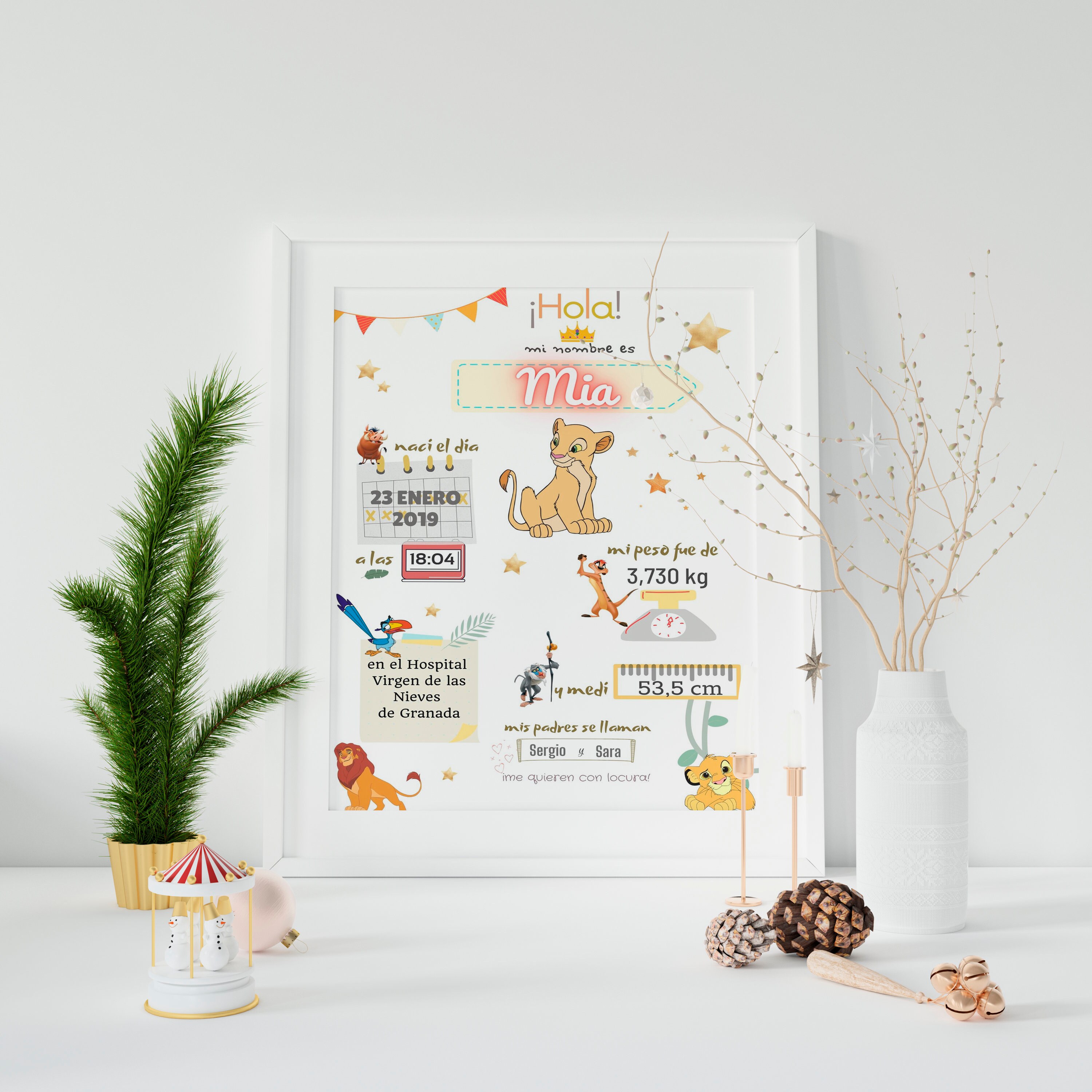 Children's Decorative Sheet, Birth Sheet, Personalized Sheet, Baby ...