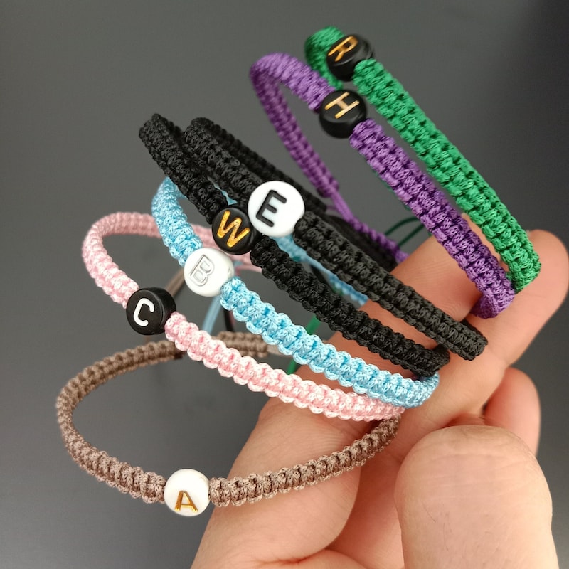 Personalized Couple Initial Bracelets - Etsy