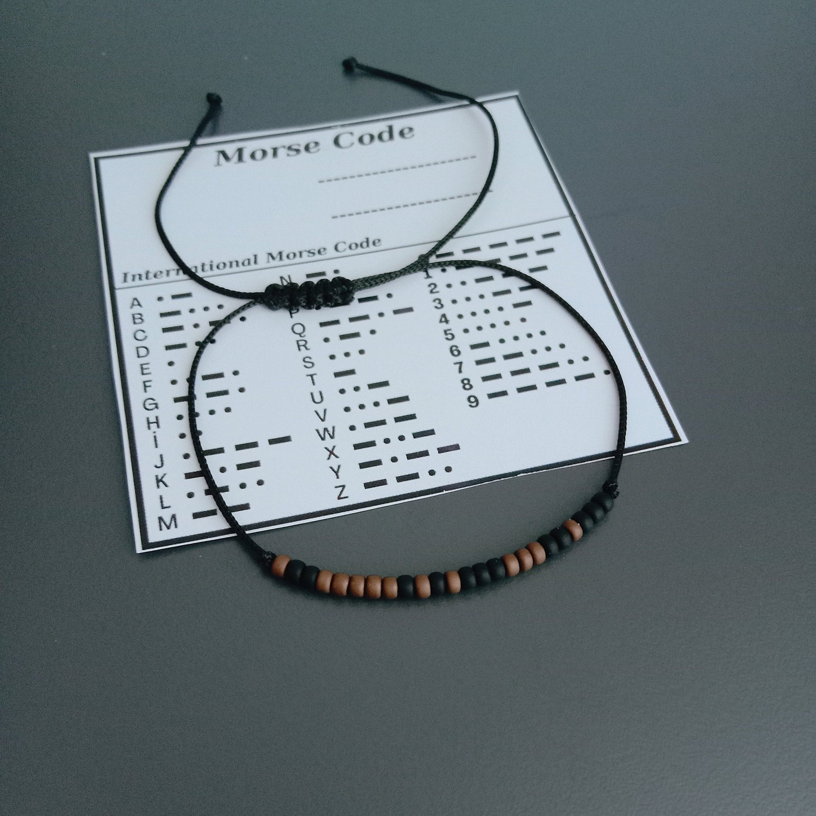 Morse Code Bracelet, Personalized Morse Code Bracelet, Hidden Message ...