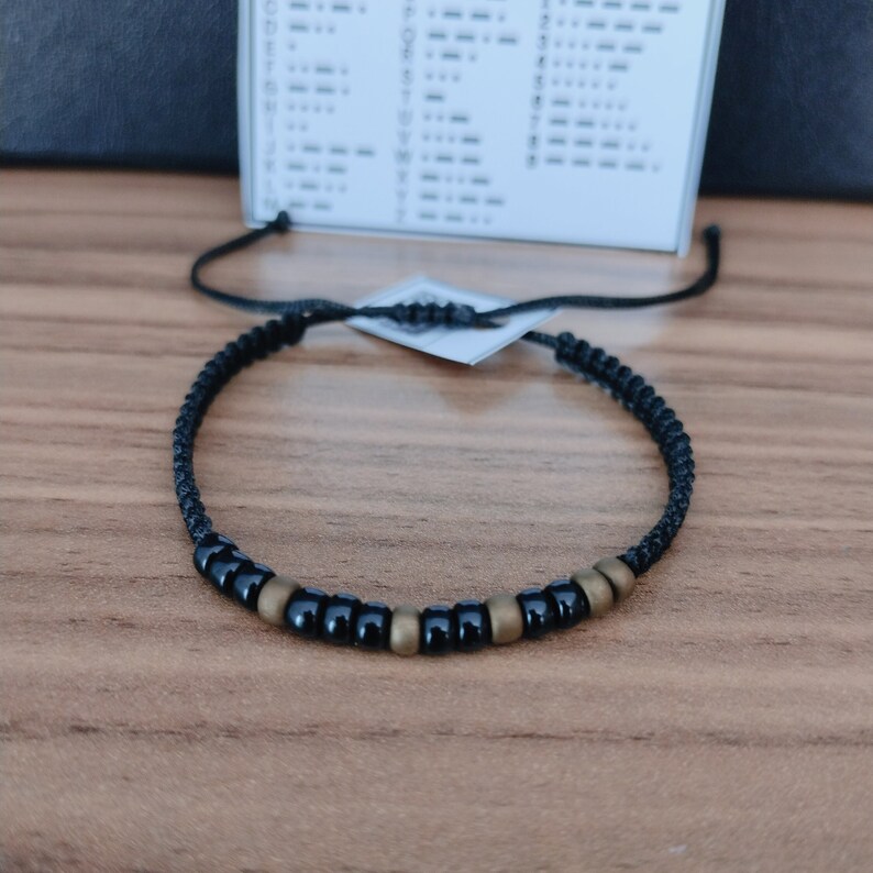 Custom Morse Code Bracelet, Personalized Matching Morse Code Bracelet ...