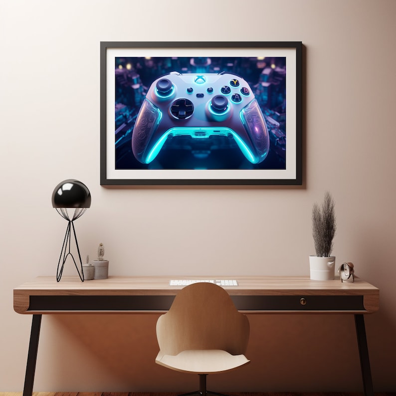 Printable Xbox Controller Digital Wall Art Decor, Gaming Print, Gaming ...