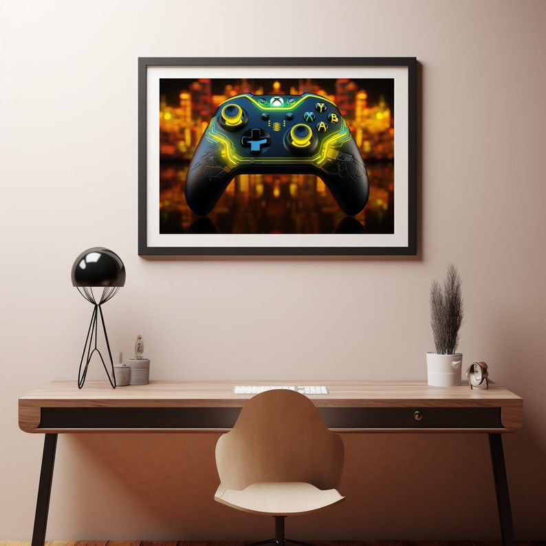 Printable Xbox Controller Digital Wall Art Decor, Gaming Print, Gaming ...