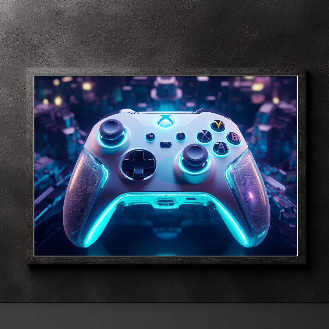 Printable Xbox Controller Digital Wall Art Decor, Gaming Print, Gaming ...