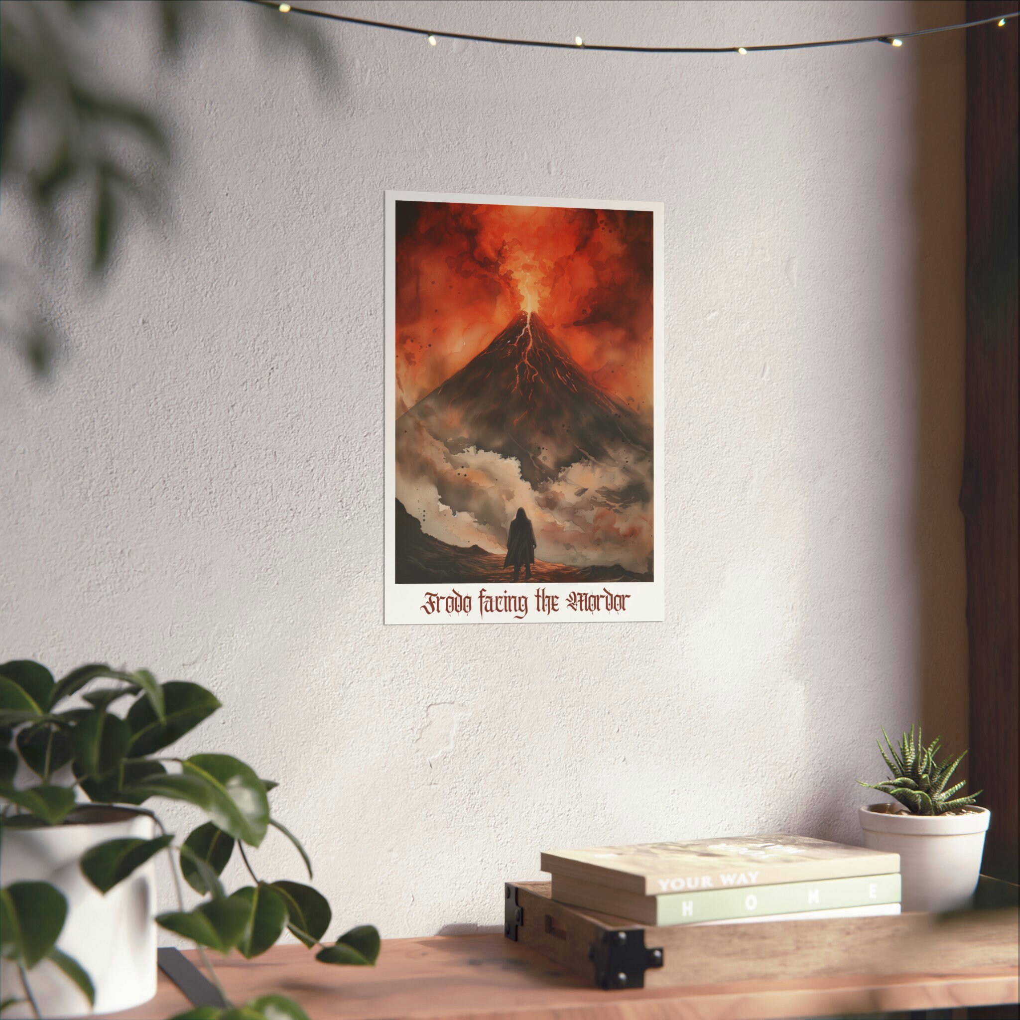 Frodo and Mount Doom Poster - Epic Lord of the Rings Journey Art ...