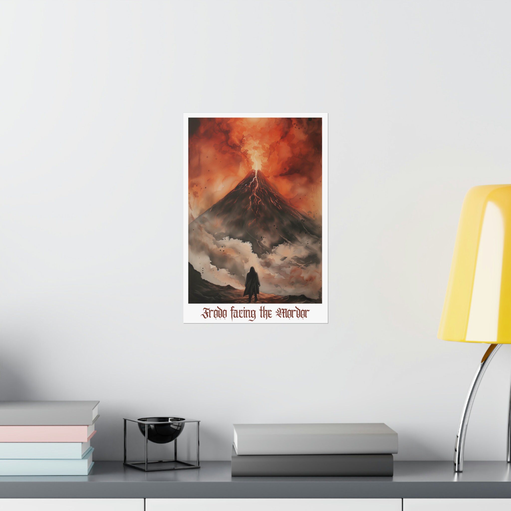 Frodo and Mount Doom Poster - Epic Lord of the Rings Journey Art ...