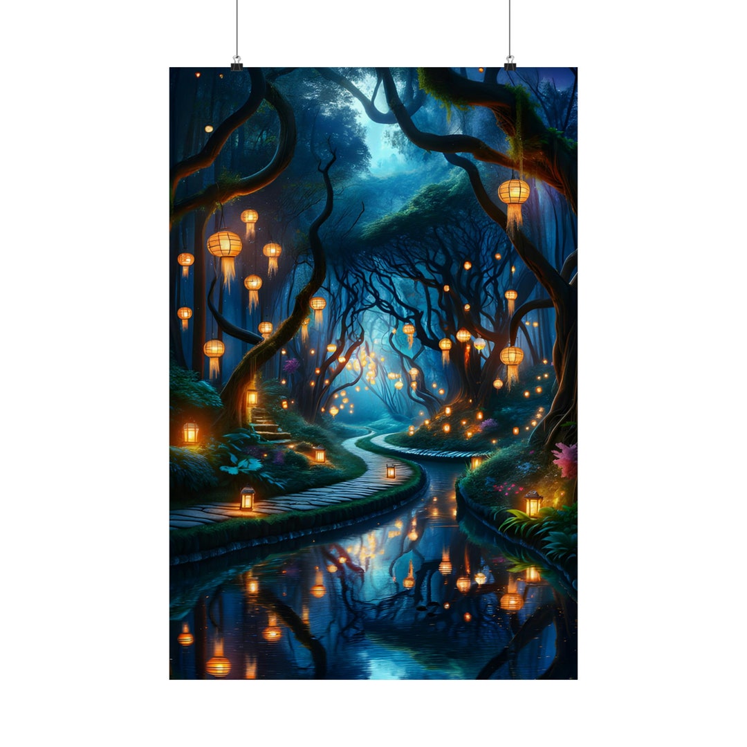 Enchanting Fantasy Realm Wall Art Poster Magical Mystical Decor for ...