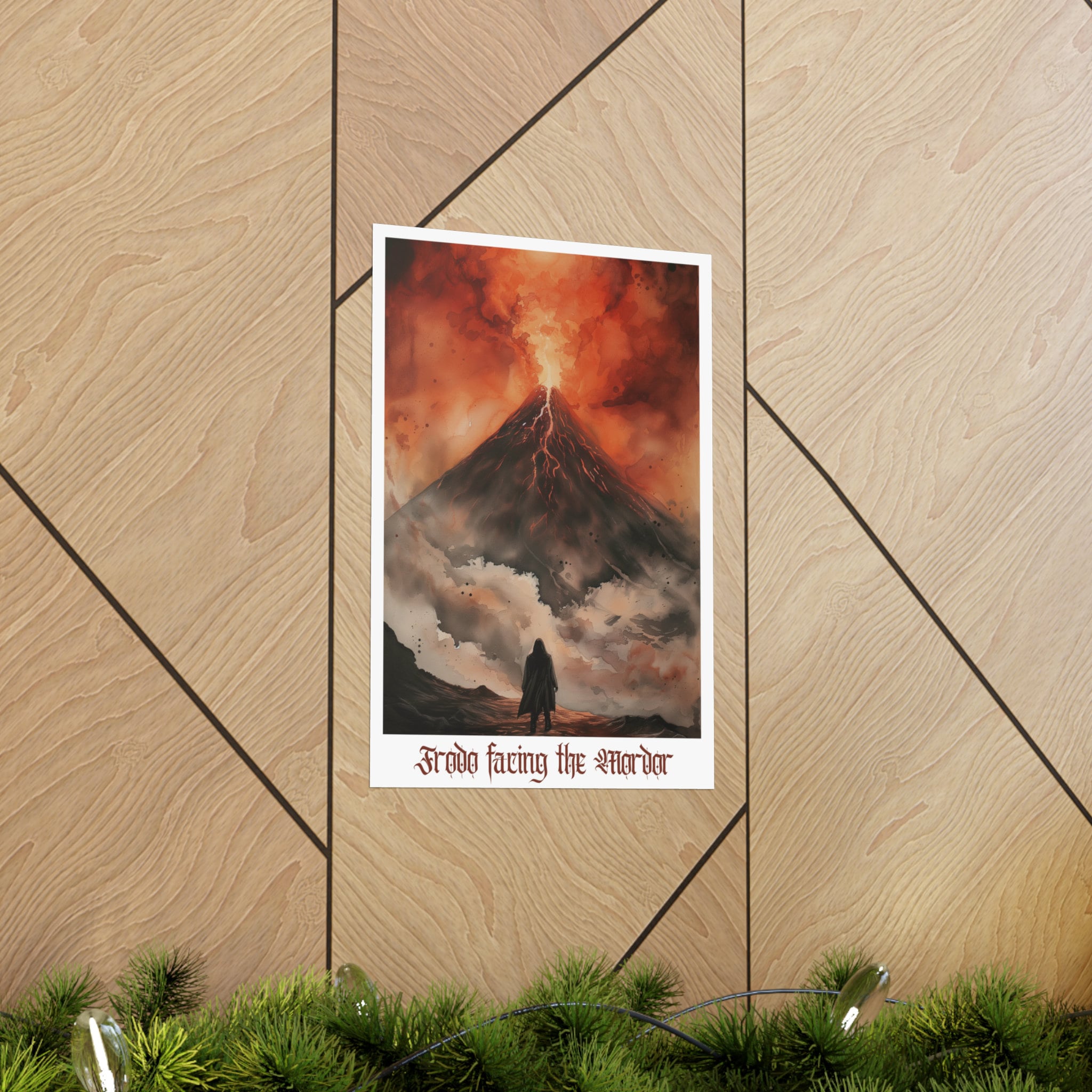 Frodo and Mount Doom Poster - Epic Lord of the Rings Journey Art ...