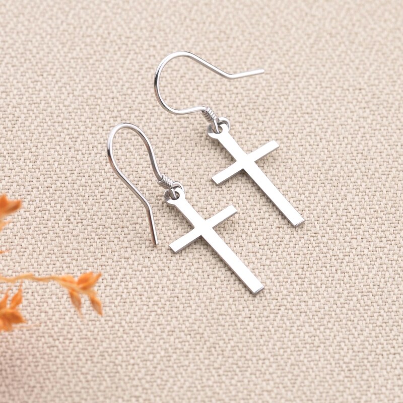 Cross Earrings - Etsy