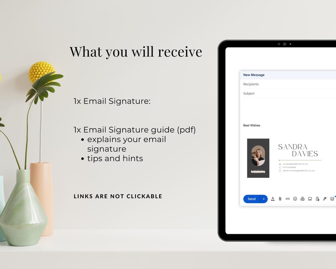 Email Signature Photographer, Email Signature Template With Photo and ...
