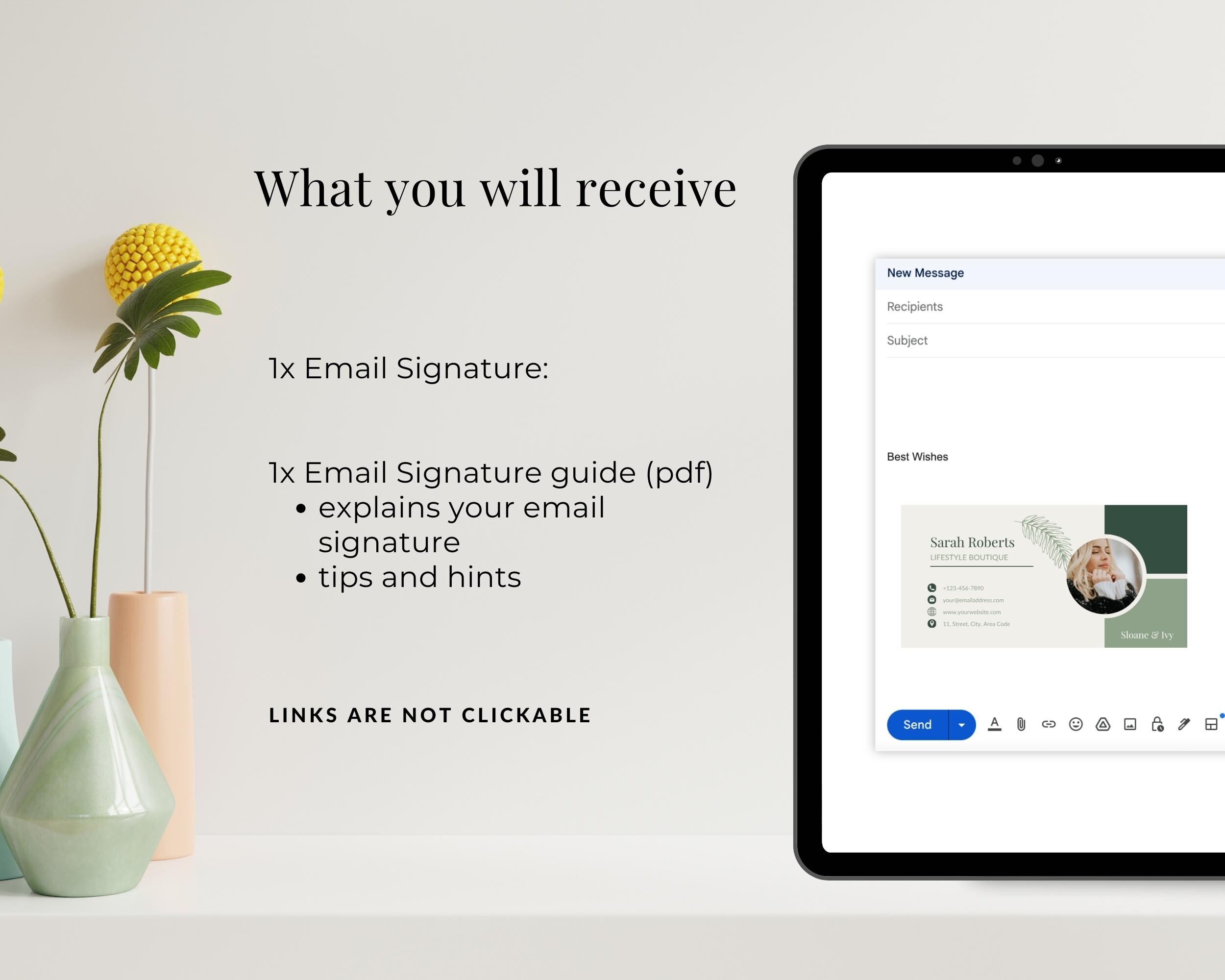 Email Signature for Professor, Email Signature Template With Photo and ...