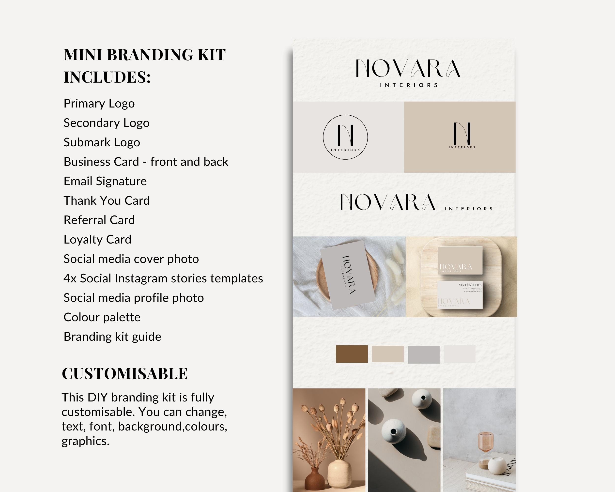 Neutral Branding Kit, Boutique Branding Kit, Brand Identity Kit ...