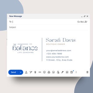 Email Signature Business Coach, Email Signature for Financial Advisor ...