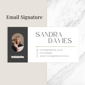 Email Signature Photographer, Email Signature Template With Photo and ...