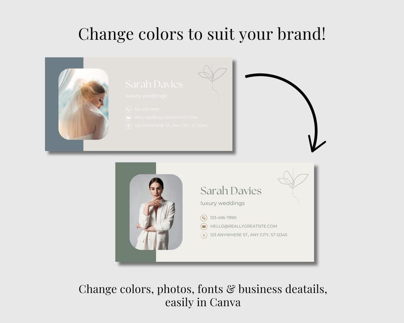 Email Signature Template With Photo, Outlook Email Signature Template ...