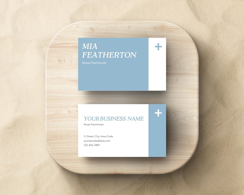 Nurse Business Card, Doctor Business Card, Business Card for Clinic ...