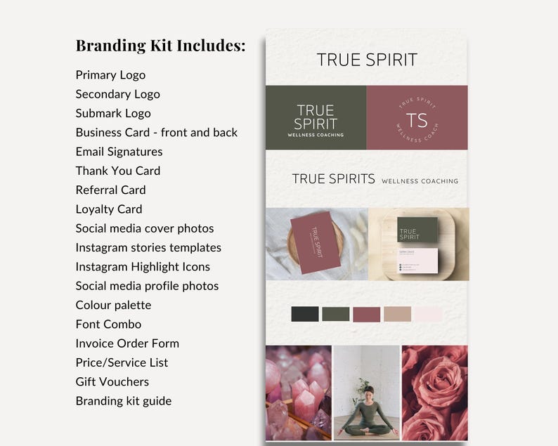 Premade Branding Kit Coaching Templates, Brand Identity, Luxury ...
