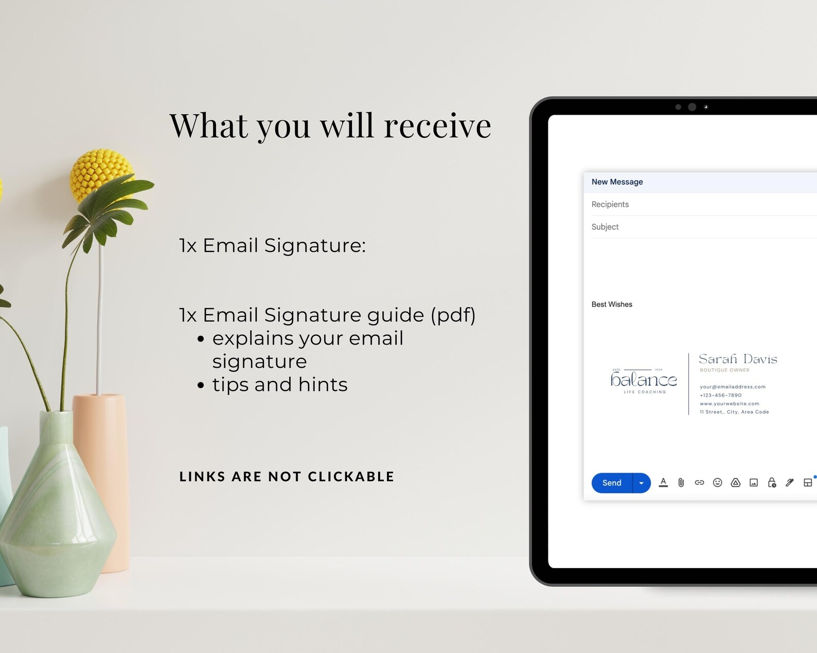 Email Signature Business Coach, Email Signature for Financial Advisor ...