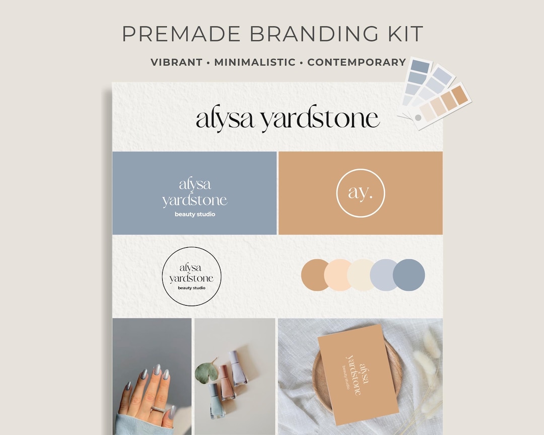 Brand Identity Kit, Minimal Branding Kit, Mini Branding Kit, Boutique ...