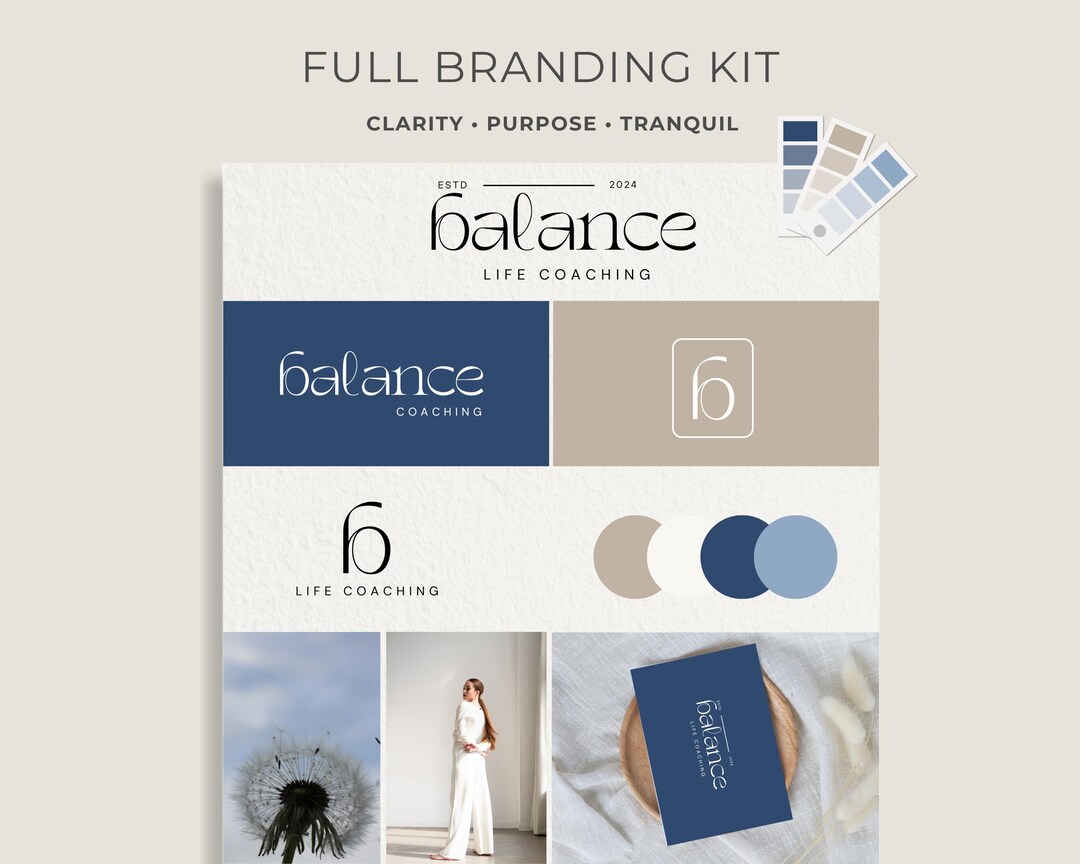 Coaching Template Brand Kit Template, Premade Brand Identity, Branding ...