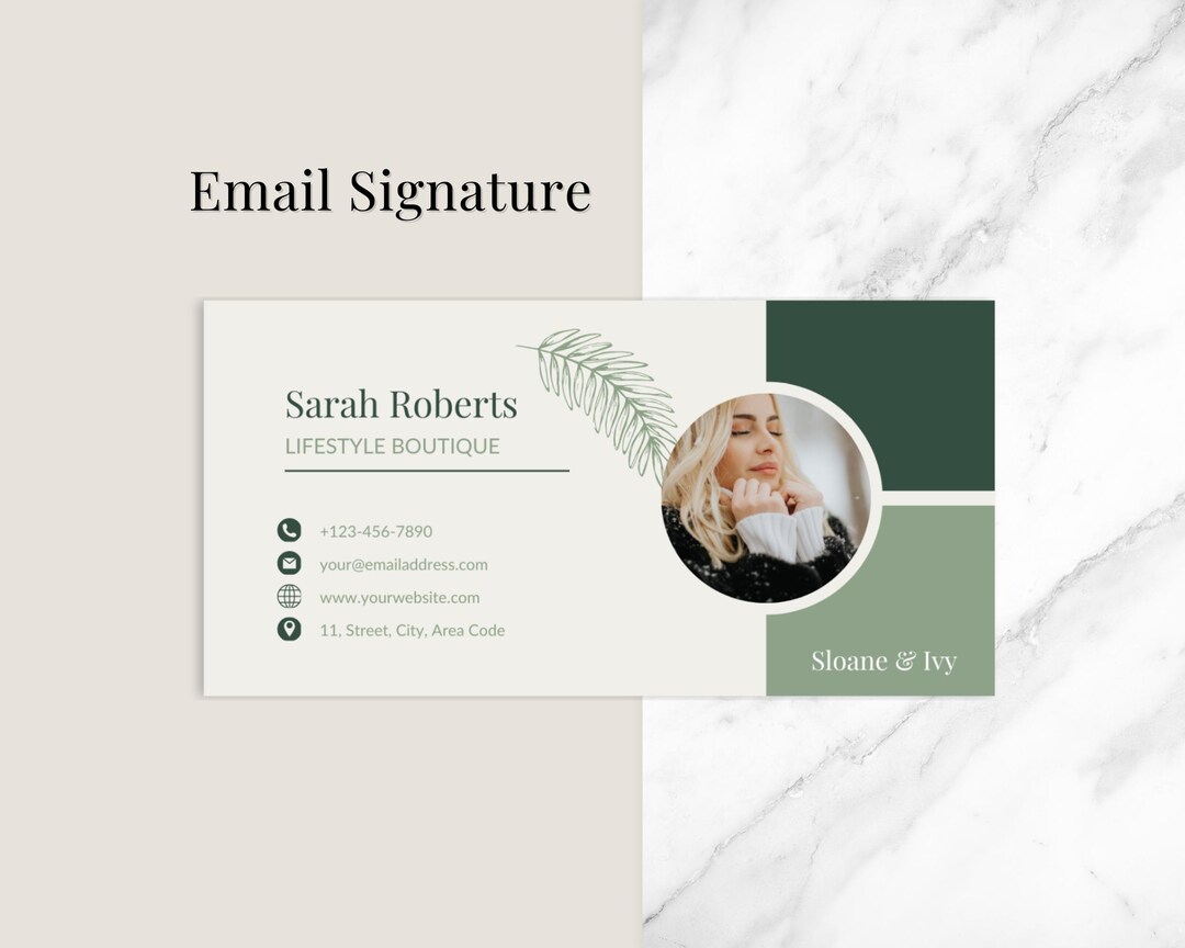 Email Signature for Professor, Email Signature Template With Photo and ...
