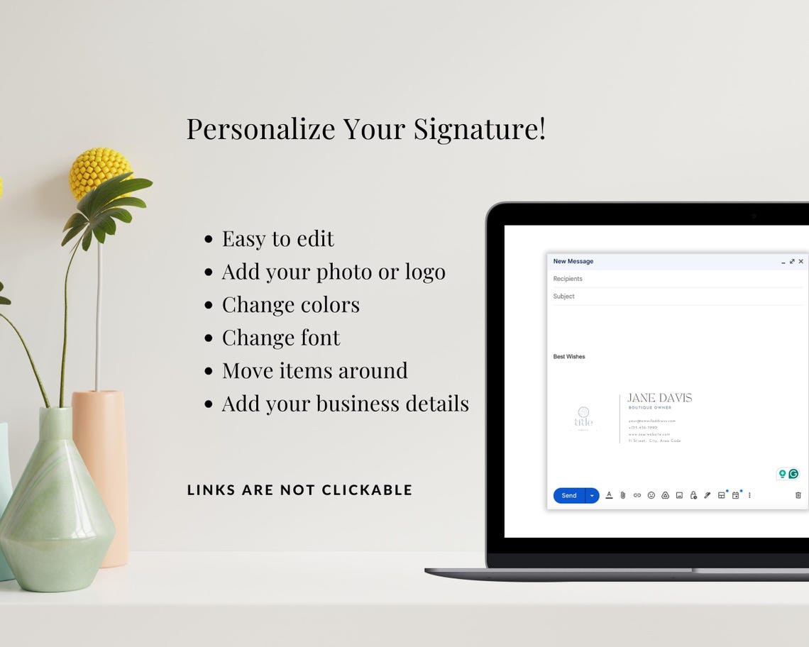 Email Signature for Attorney, Email Signature Logo, Outlook Email ...