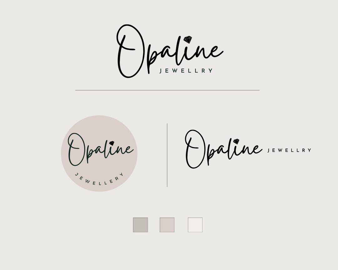 Diy Editable Logo, Aesthetic Diy Logo, Luxury Premade Logo, Editable ...