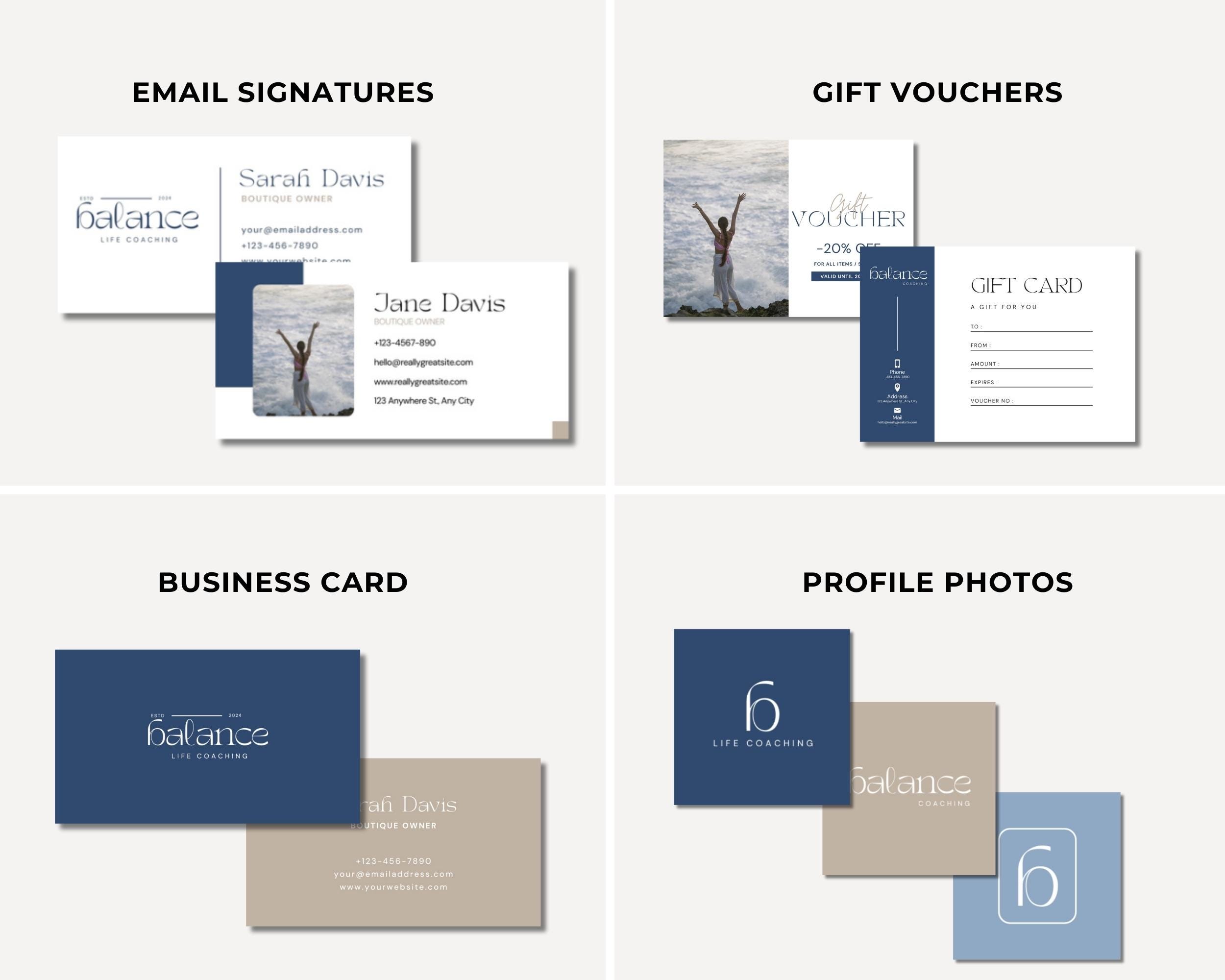 Coaching Template Brand Kit Template, Premade Brand Identity, Branding ...