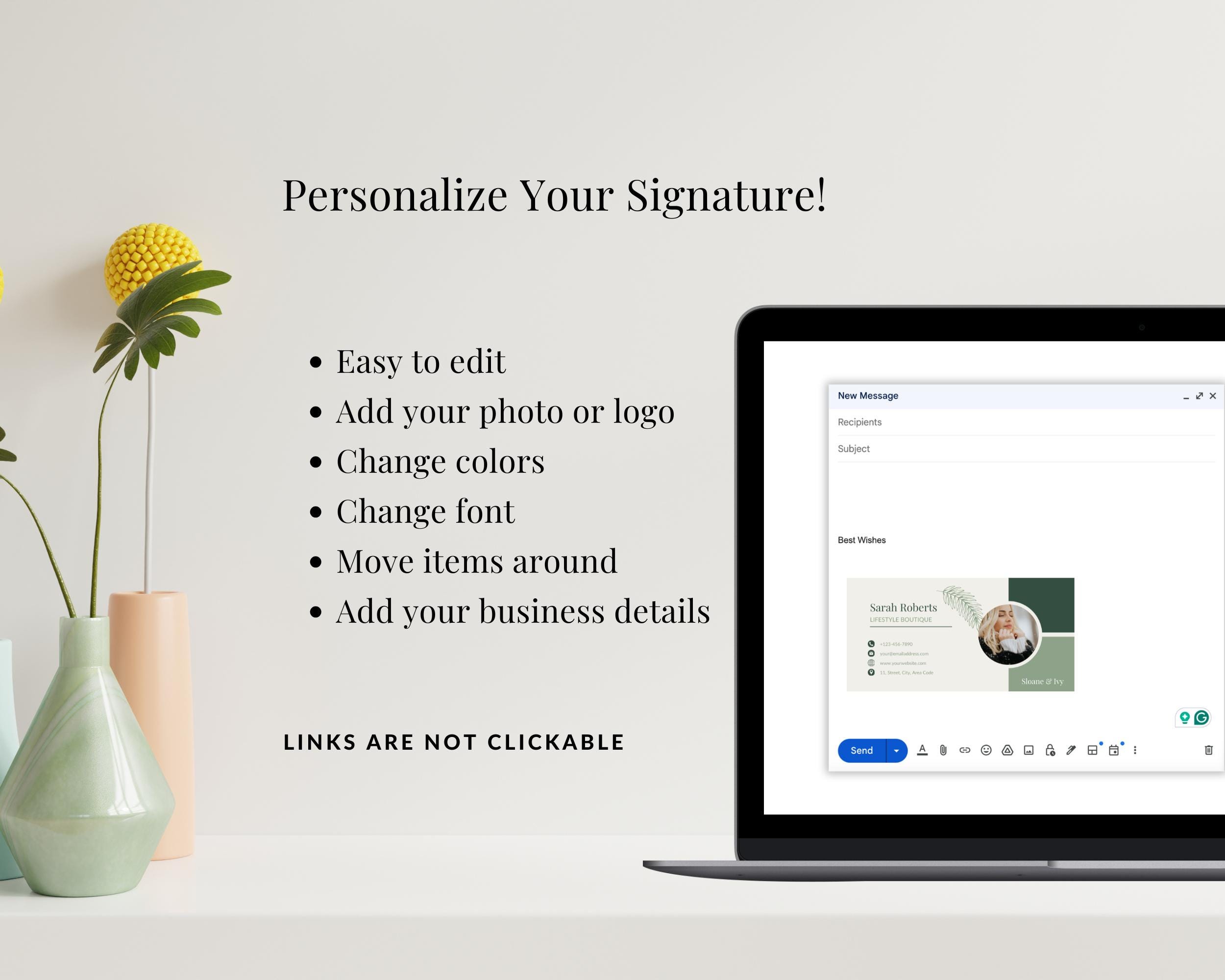 Email Signature for Professor, Email Signature Template With Photo and ...