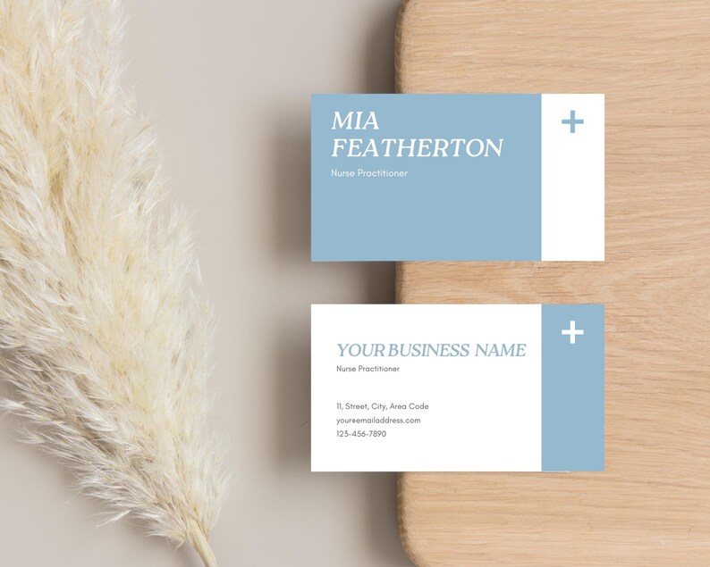Nurse Business Card, Doctor Business Card, Business Card for Clinic ...