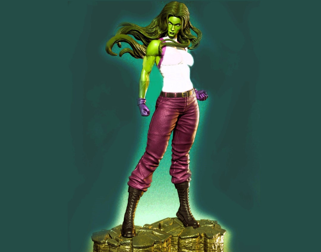 She-hulk Soldier Figure Stl for 3D Printing, Digital File, 3D Model ...