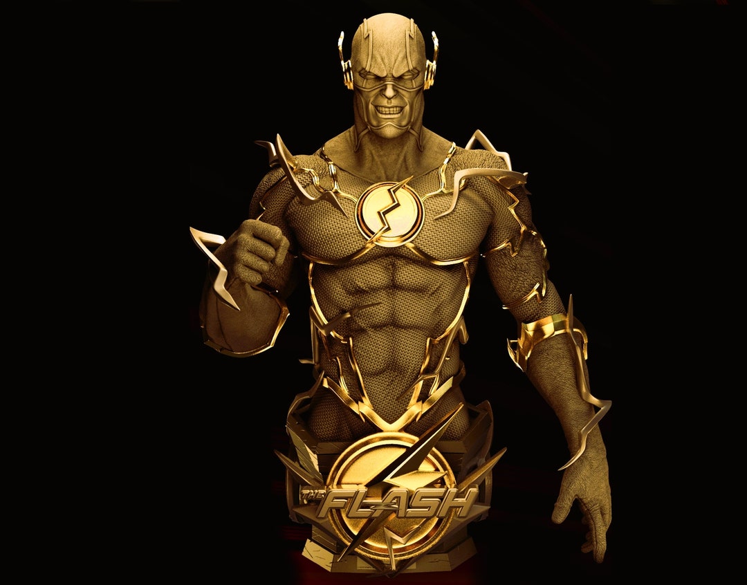 Flash Bust Stl for 3D Printing, Digital File, 3D Model, Highly Detailed ...