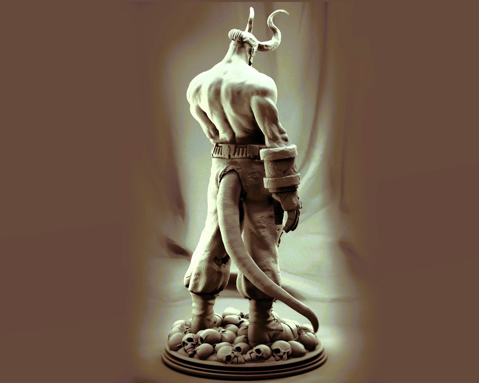 Hellboy Devil Figure Stl for 3D Printing, Digital File, 3D Model ...