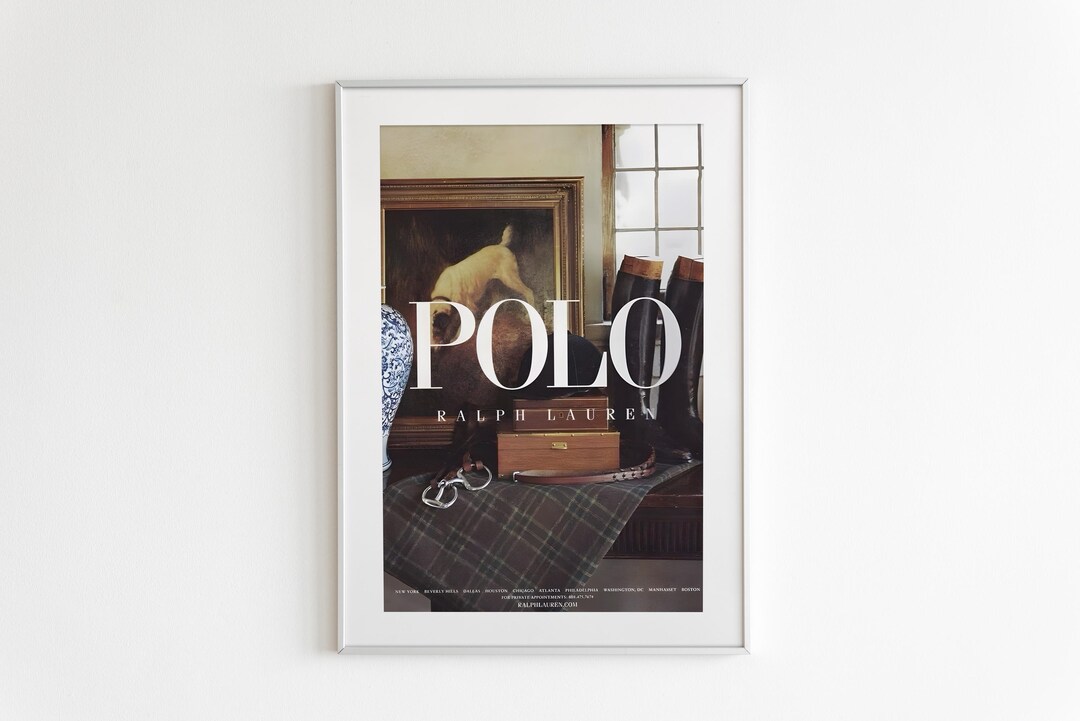 Ralph Lauren Poster, Equestrian Poster, Fashion Wall Art, Polo Ralph ...