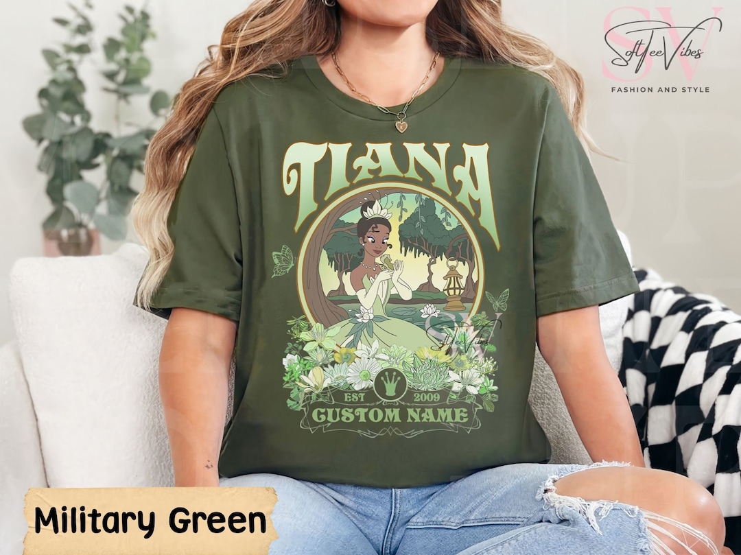Custom Disney Princess and the Frog Shirt, Vintage Tiana Princess T ...