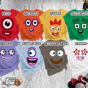 Numberblocks Costume Shirts, Numberblocks Halloween Costume Shirt ...