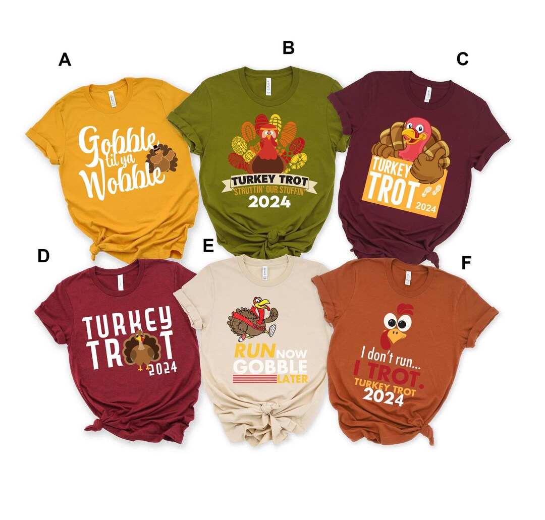 Thanksgiving Turkey Trot Shirts, Thanksgiving T Shirt Womens, Fun Run ...