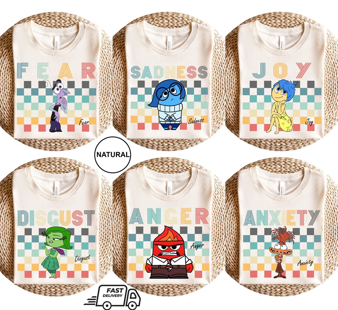 Inside Out Character Shirt, Custom Inside Out T-shirt, Inside Out 2 ...