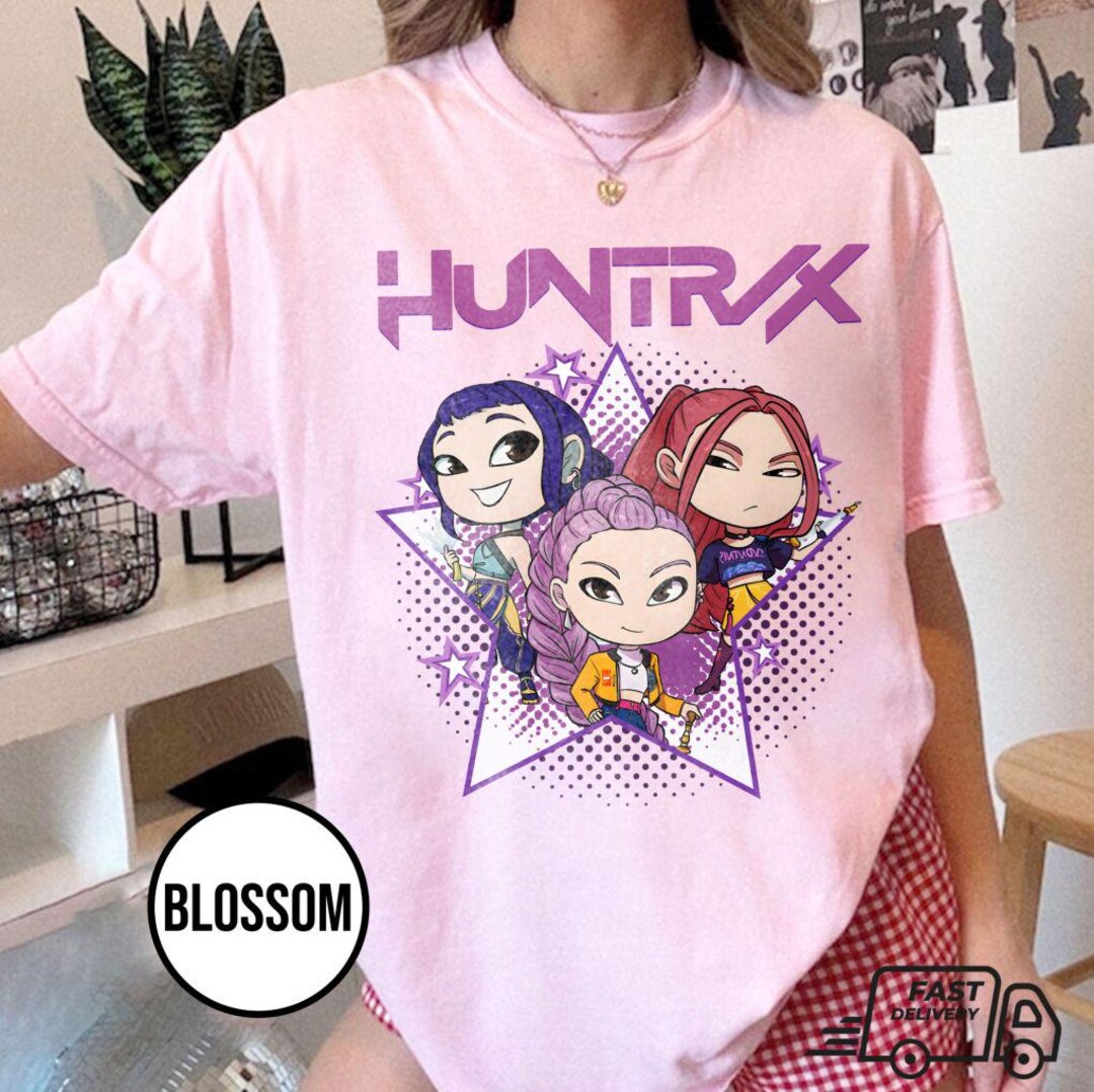 Huntrix Demon Hunters Comfort Colors Shirts, Back to School Outfit ...