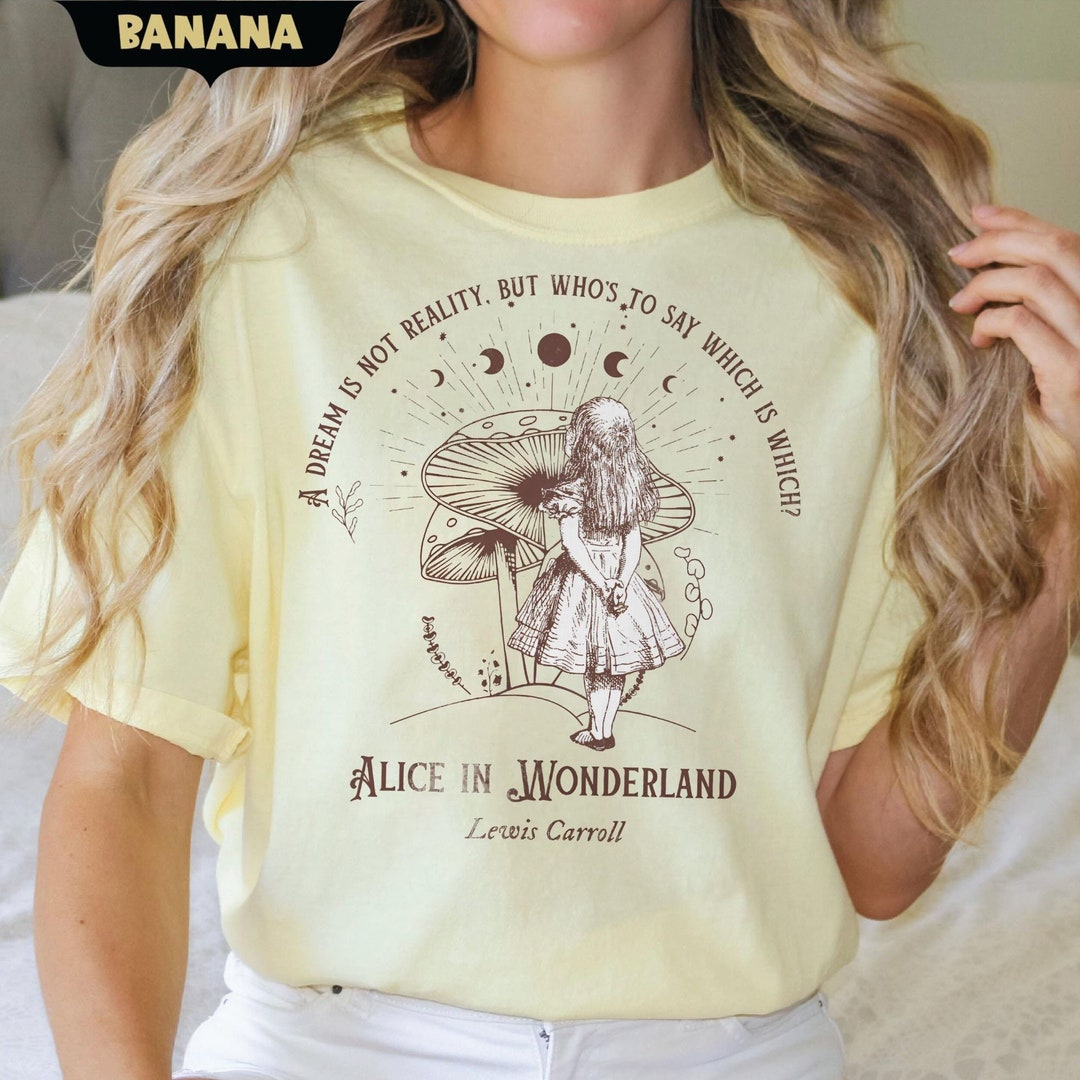 Vintage Alice in Wonderland Shirt, Retro Goblincore Shirts Mushroom ...