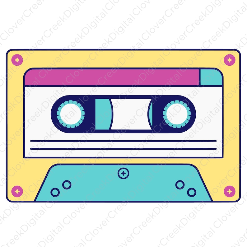 Cassette Tape SVG PNG, Retro SVG, Cassette Svg Cricut Files, Cassette ...