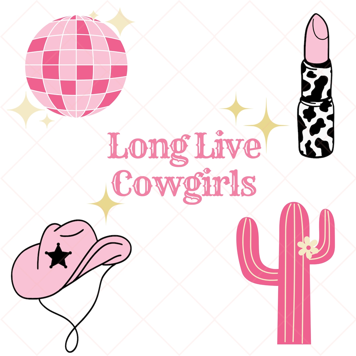 Cowgirl Bundle SVG PNG, Rodeo, Western SVG, Disco Cowgirl, Pink Cowgirl ...