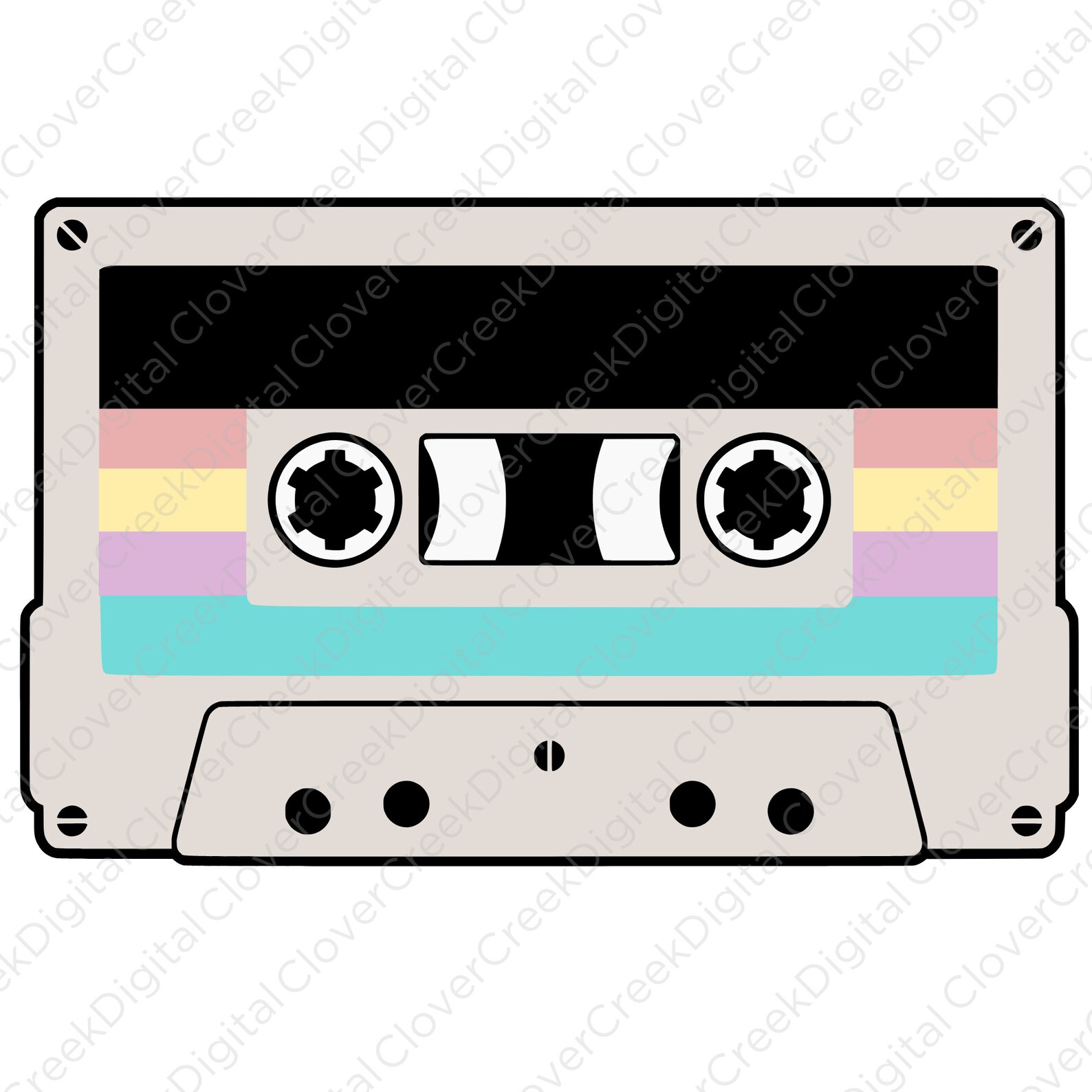 Cassette Tape SVG PNG, Retro SVG, Cassette Svg Cricut Files, Cassette ...