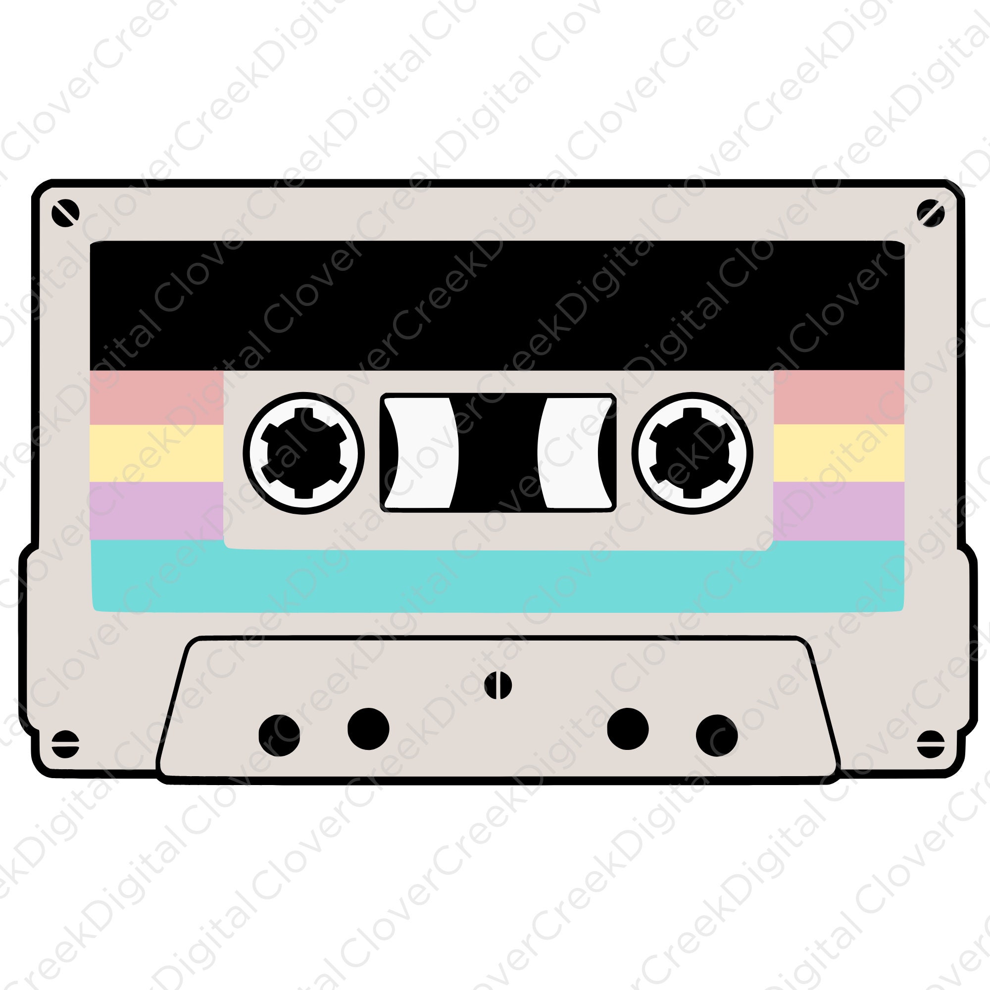 Cassette Tape SVG PNG, Retro SVG, Cassette Svg Cricut Files, Cassette ...