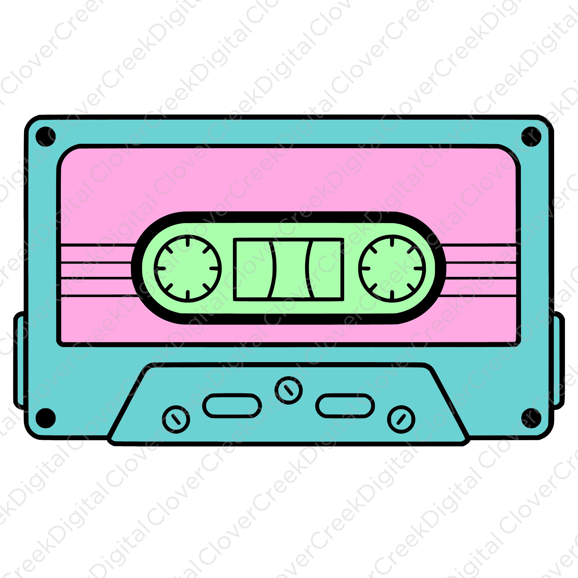 Cassette Tape SVG PNG, Retro SVG, Cassette Svg Cricut Files, Cassette ...